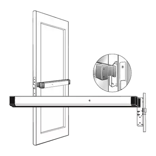 FHC | 8410R36DU Adams Rite Mortised Exit Device RHR 36" - Bronze ...