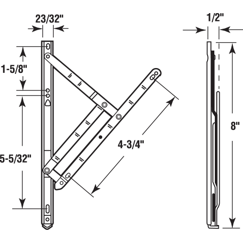 casement window hinge types