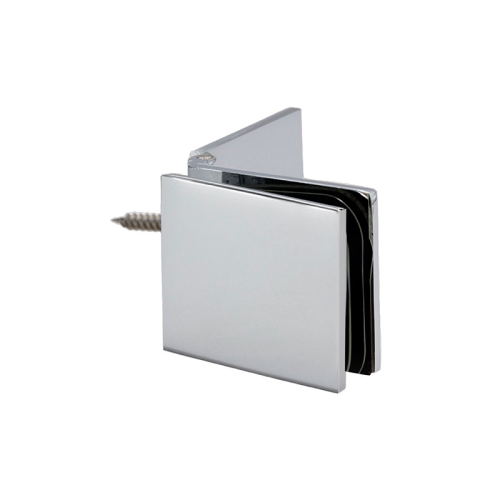 FHC | CADJSQ037CH Adjustable Glass Clamp Square - Wall Mount for 3/8 ...