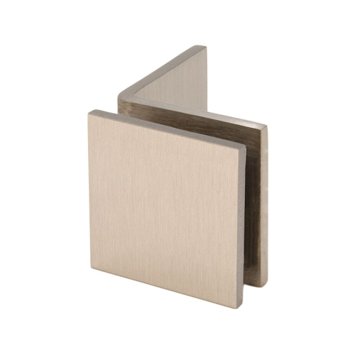 FHC | FHC Square Fixed Panel Wall Clamp With Large Leg Brushed Nickel ...