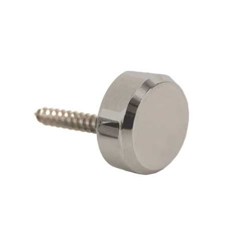 FHC | FHC Round Mirror Clip Set for 1/4" Mirror 4/Set Brushed Nickel ...