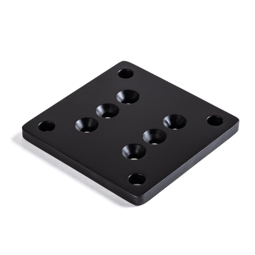 FHC | SBP5MB 5" Square Base Plates for 2-3/8" Square Post - Matte Black ...