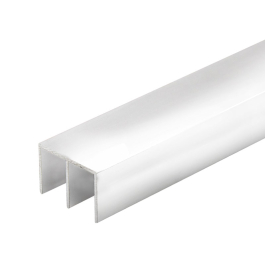 FHC | 0D613 Aluminum Deep Upper Channel 144" | Frameless Hardware Company