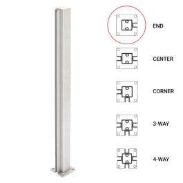 FHC | 0D990 Series 24 Inch End Post 24" End Standard Partition Post ...