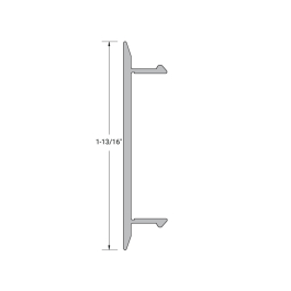 FHC | 6939 Aluminum 2" x 4-1/2" Glass Pocket Filler for 1" Glass - 24 ...