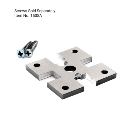 FHC | 6954WSA 2" x 2" 4-Way Base Plates for 630 Post - Satin Anodized ...