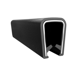 FHC | 75000343 Push-On QuickEdge Trim125' Roll Black | Frameless ...