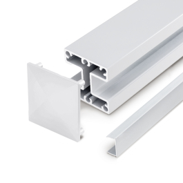 FHC | FHC Aluminum Windscreen End Post Kit - 42" Tall Includes Cap ...