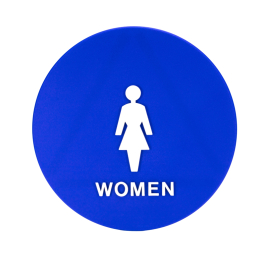 FHC | BSH12W Women's Restroom Sign | Frameless Hardware Company