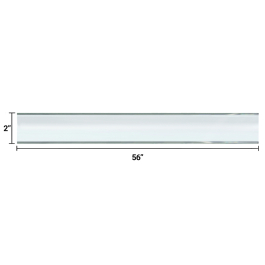 FHC | BVM2S2X56 2" x 56" 2-Sided Beveled Clear Glass Mirror | Frameless ...