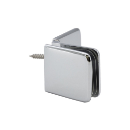 FHC | CADJBV037 Adjustable Glass Clamp Beveled - Wall Mount for 3/8" to ...