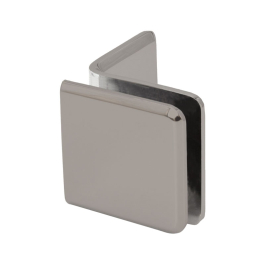 FHC | FHC Beveled Fixed Panel Wall Clamp With Large Leg Brushed Nickel ...