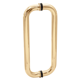 FHC | CP12X12PB 12" Pull- 1" Back to Back Pull Handles - Polished Brass ...