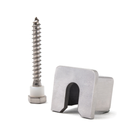 FHC | CR1WCBS Wall Mount End Cap - Brushed Stainless Steel | Frameless ...