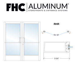 FHC | D3410PHDU FHC 300 Series Stock Medium Stile Pair of Aluminum ...