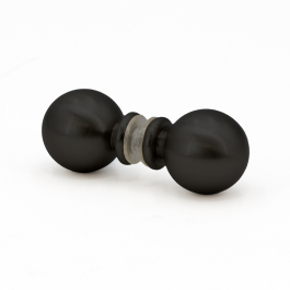 FHC | DK075MB Back-to-Back Spherical Knob - Matte Black | Frameless ...