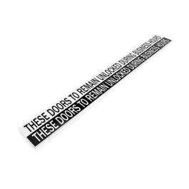 FHC | DRU1D Business Door Header Sign for Double Doors | Frameless ...
