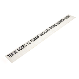 FHC | FHC Business Door Header - Double Door Decal - Clear/Black ...