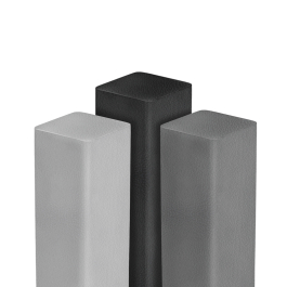 FHC | FGP3PTC 3" Square Gate Post Surface Mount 6" Square Base Plate ...