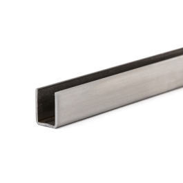FHC | FSAC38BS Radiused Back U-Channel 3/8" - 144" - Brushed Stainless ...