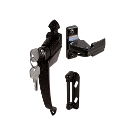FHC | K5080 1-3/4" - Black - Colonial Push Button Lock With Key (Single ...