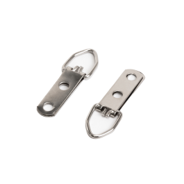 FHC | MH102 2-Hole Strap Swivel Hanger - Zinc | Frameless Hardware Company