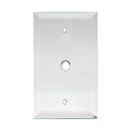 FHC | MP4C 3-1/2" x 5-1/4" Tv Cable Clear Glass Mirror Plate ...