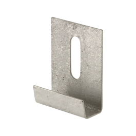 FHC | U9254B Mirror Bottom "J" Hanger Clip - 1" Wide - Stainless Steel ...
