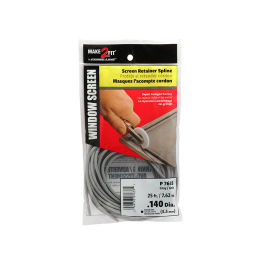 FHC | P7633 0.14" x 25 Ft. Roll Gray Spline (Single Pack) | Frameless ...