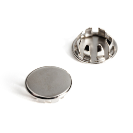 FHC | FHC Nickel Plated Steel Caps -1/2" ID Holes, 50/Pk - Secure ...